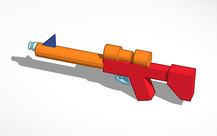 3D design Nerf gun - Tinkercad