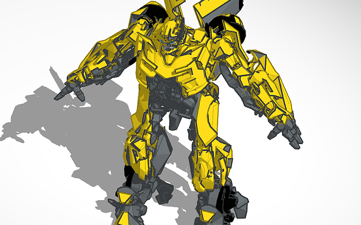 3D design transformers: bumblebee (realistic vers) - Tinkercad