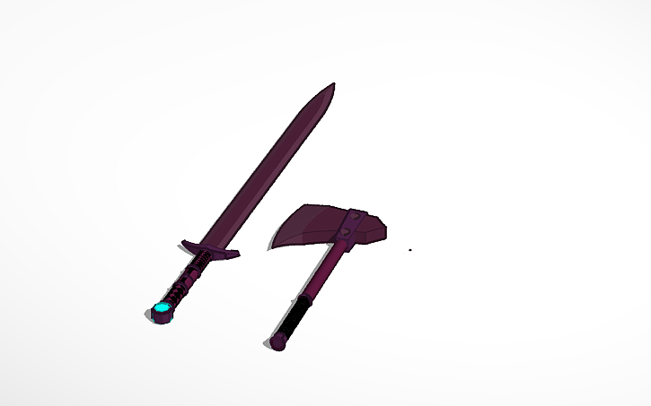 3D design My Netherite Sword & Ax | Tinkercad