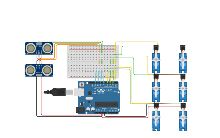 Circuit design braille - Tinkercad