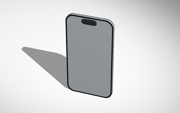 3D design iphone 15 pro max - Tinkercad