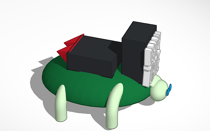 3D design derpy turtle - Tinkercad