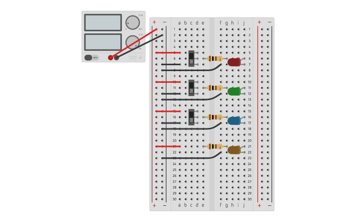 Circuit design CPE 100L - Lab 2 Experiment 3 | Tinkercad