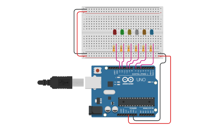Circuit design TAMPOS - Round Robin | Tinkercad