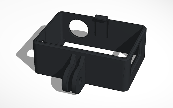 3D design GoPro frame | Tinkercad