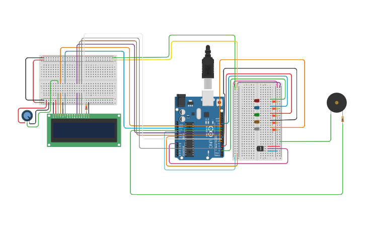 Circuit Design Copy Of Sıcaklık Sensörü 2 Tinkercad