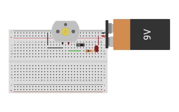 Circuit design DC Motor - Tinkercad