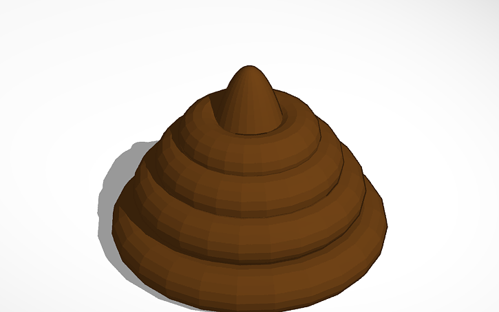3D design Poop - Tinkercad
