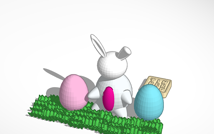 3D design easter bunny | Tinkercad
