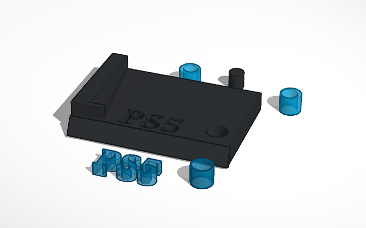3D design PS5 - Tinkercad