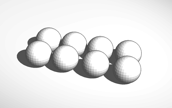 3D design balls - Tinkercad