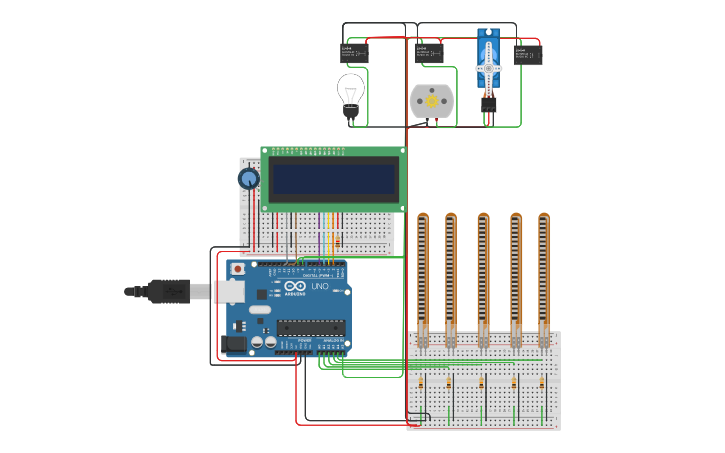Circuit design Gesture control - Tinkercad