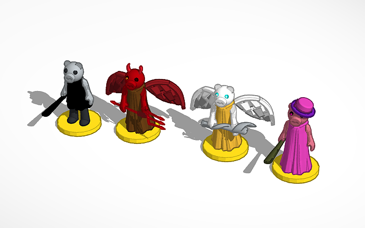 3D design Roblox Piggy Extra characters - Tinkercad