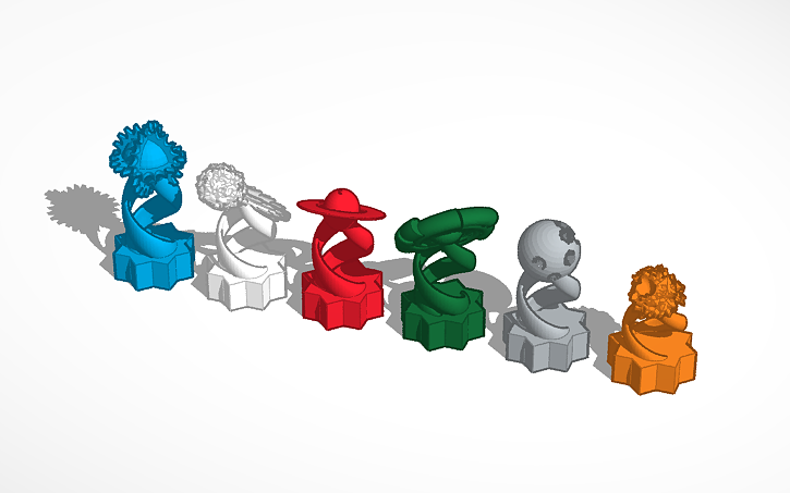3D design Cosmic Chess Set - Tinkercad