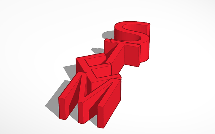 3d Design พวงกุญแจ Stem Tinkercad
