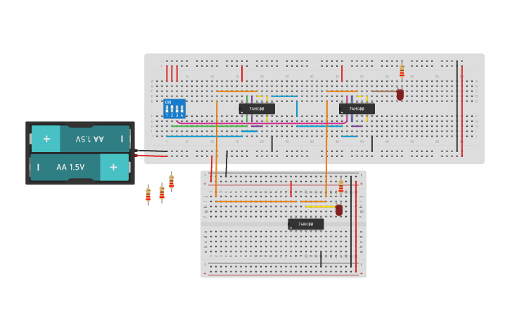Circuit design full subtractor | Tinkercad