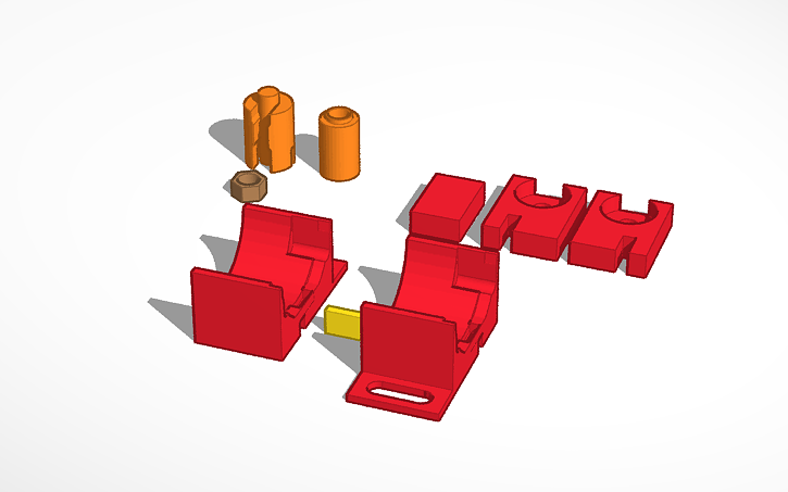 3D design wheel lock - Tinkercad