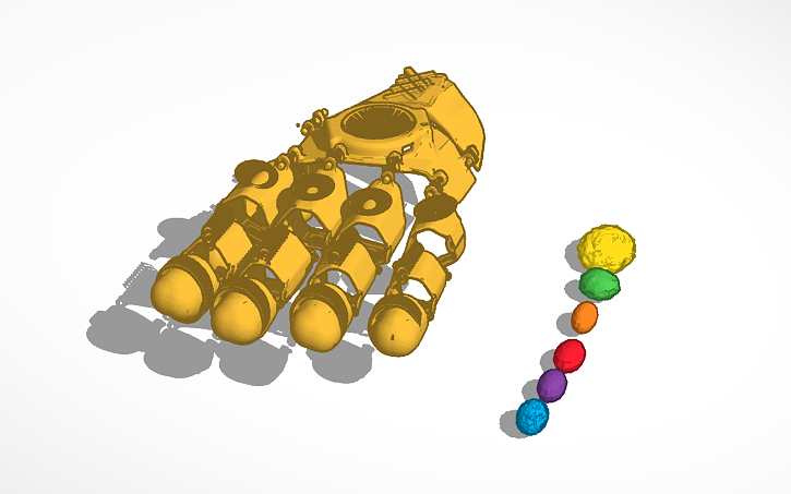 3D design My Infinity Gauntlet - Tinkercad