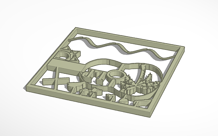 3D design Esten’s stained glass - Tinkercad