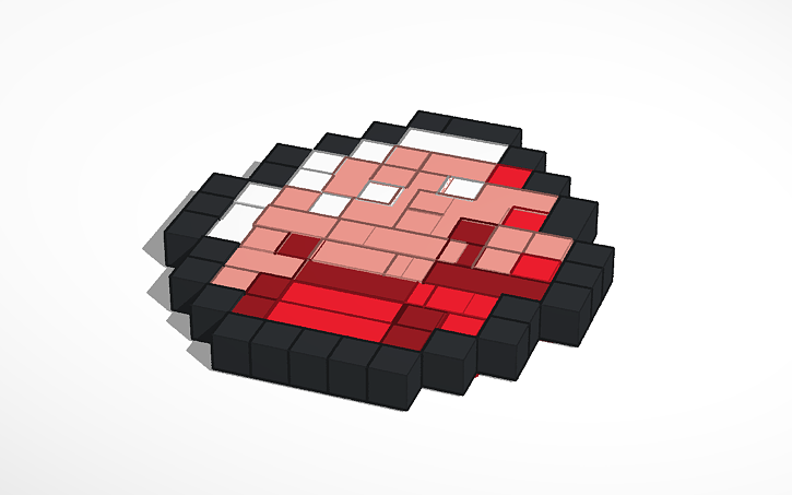 3D design Minecraft Ruby - Tinkercad