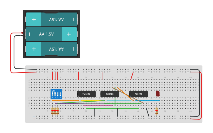 Circuit design Circuito-Logico - Tinkercad