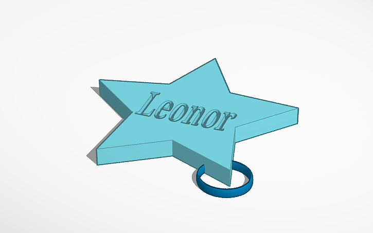 3D design Porta-chaves_Leonor_Neves - Tinkercad