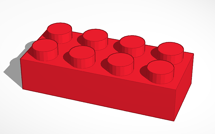 3D design lego brick - Tinkercad