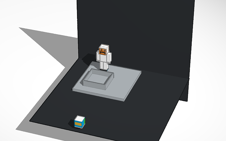 3D design Minecraft Astronaut - Tinkercad