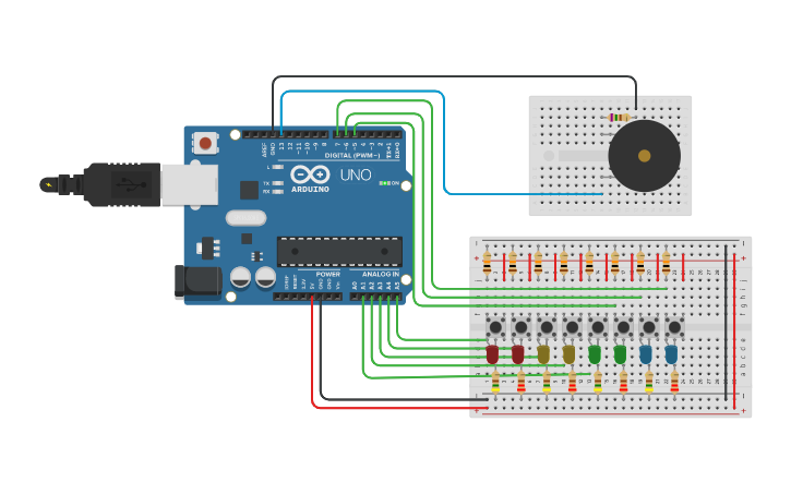 Circuit design keyboard | Tinkercad