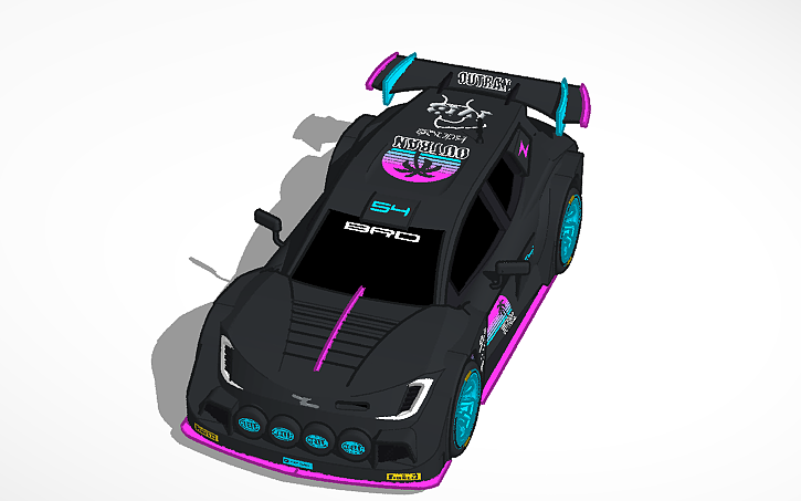 3D design BLUR Levitator Rally Car - Tinkercad
