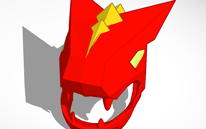 3D design tyhplsin ranger helmet power ranger - Tinkercad