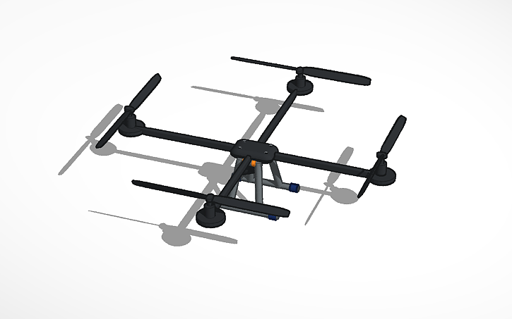 3D design Drone Proyecto - Tinkercad