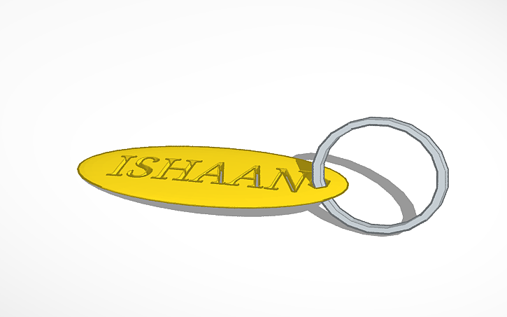 3D design Key-chain - Tinkercad