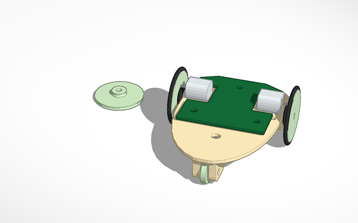 3D design robot wheel - Tinkercad