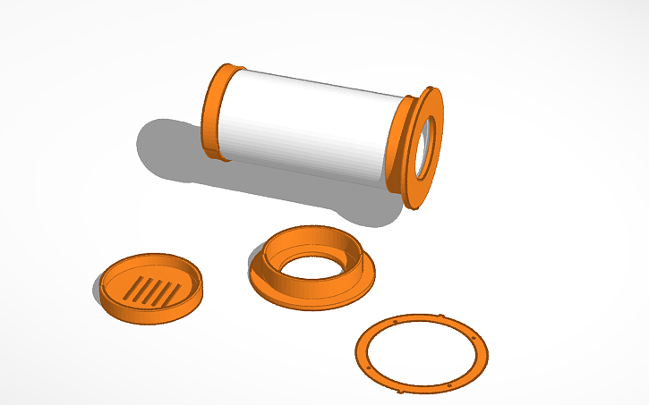 3D design Stereo Faceplate w/ Bolt Pattern - Tinkercad