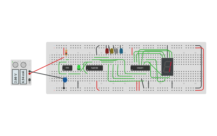Circuit design Contador del 0-9 - Tinkercad