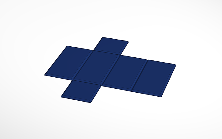 3D design Foldable Rectangular Prism - Tinkercad