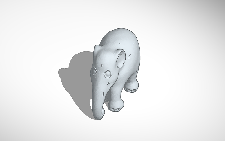3D design Elephant. - Tinkercad