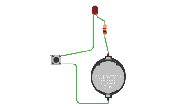 Circuit design LED CON PULSADOR - Tinkercad Circuit design LED CON PULSADOR - Tinkercad