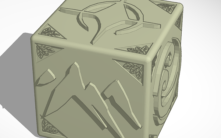 3D design Rune Cube | The Dragon Prince - Tinkercad