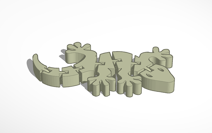 3D design Lizard - Tinkercad