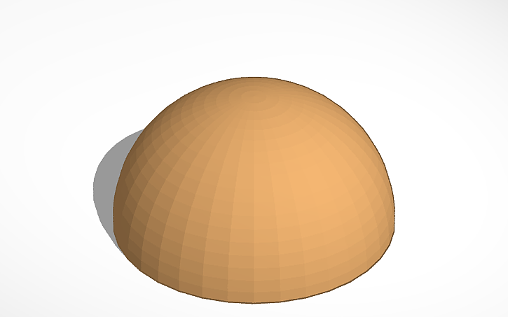 3D design Hemisphere - Tinkercad