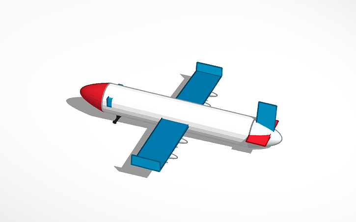 3D design Aircraft - Tinkercad