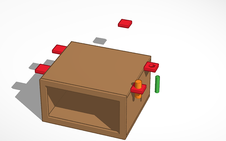 3D design Button Box V2 - Tinkercad