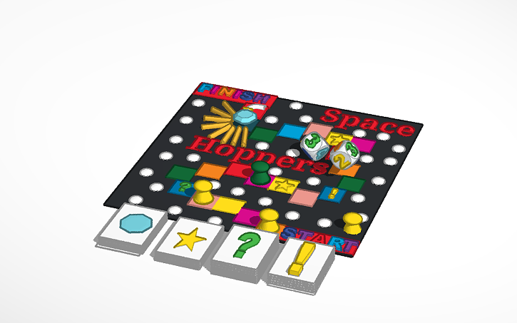 3D design board game - Tinkercad