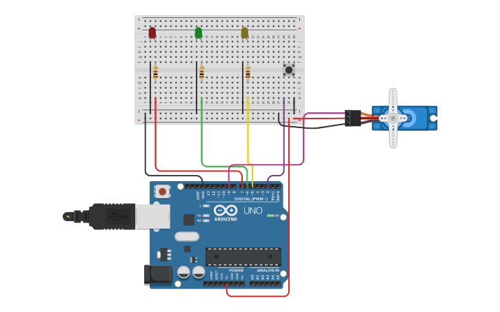 Circuit design String Communication - Tinkercad
