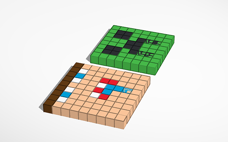 3D design Minecraft art - Tinkercad