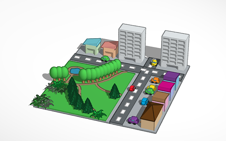 3D design City - Tinkercad