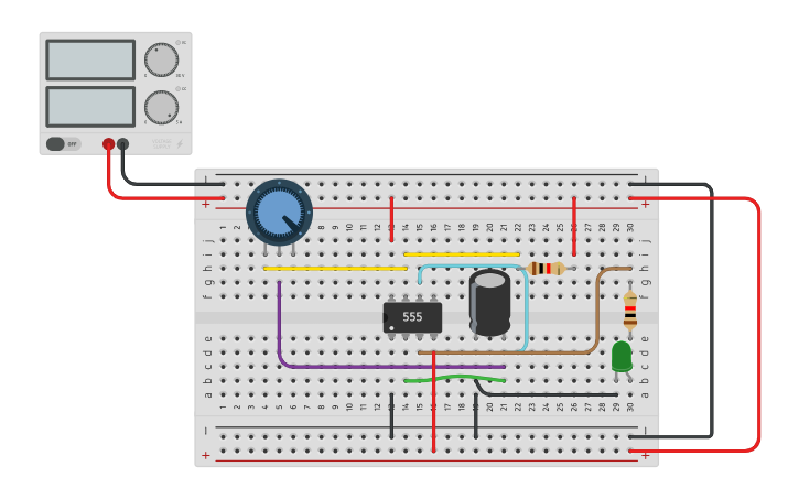Circuit design Actividad en clase - Tinkercad