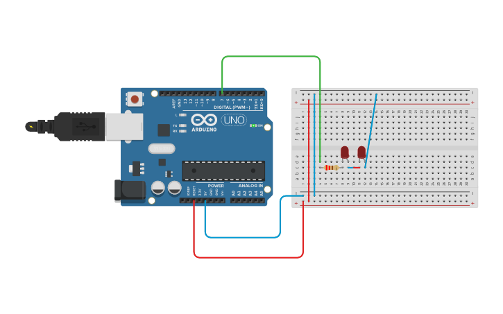 Circuit design Arduino 1B - Tinkercad